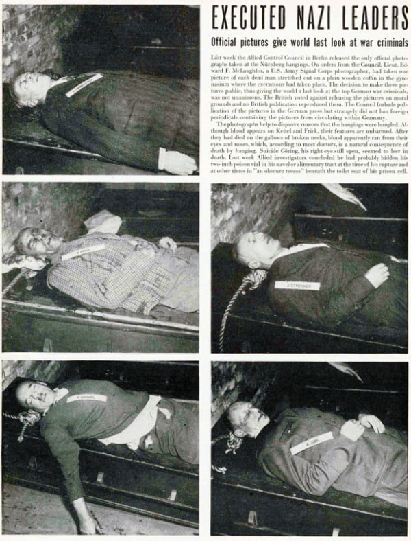 Nazi War Criminals Hanged to Death | Hankering for History